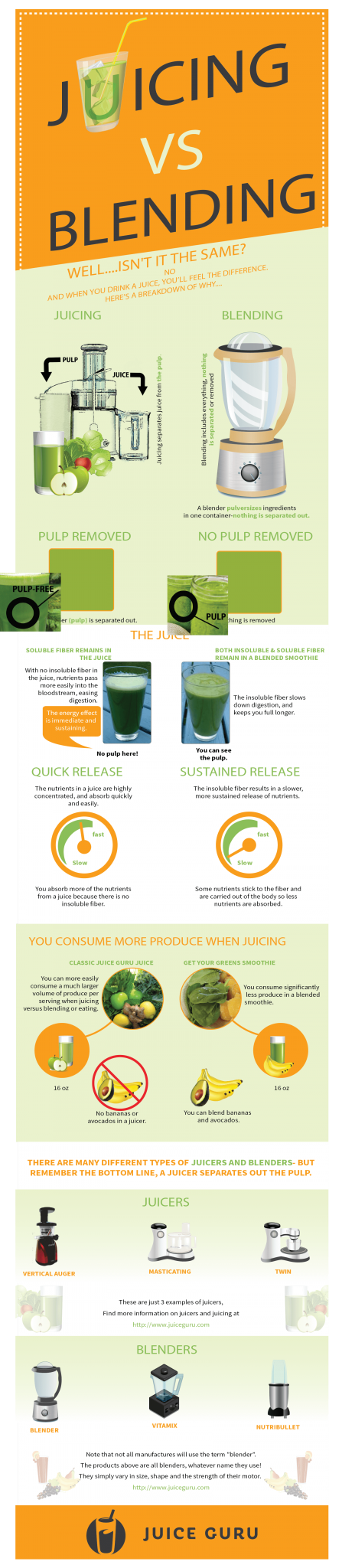 Juicing vs. Blending | Juice Guru Blog